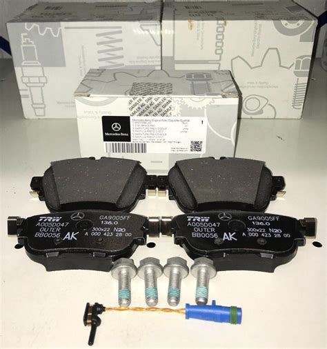 Mercedes Original Rear Brake Pads And Labor To Replace Car Accessories