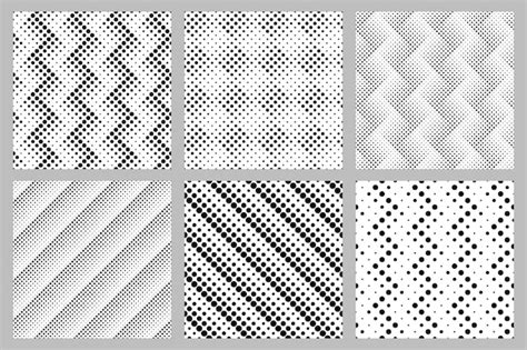 Premium Vector Seamless Geometrical Abstract Dot Pattern Background Design Set