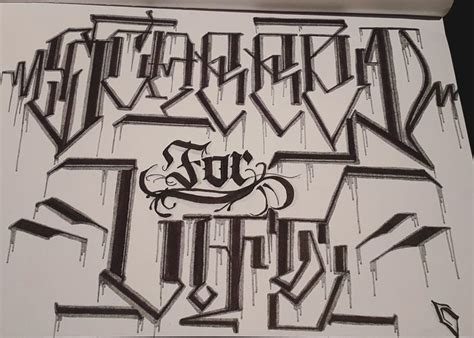 Graffiti Style Letters And Numbers Handlettering Typografie