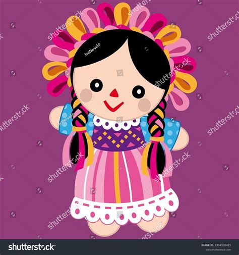 Muñecas Tradicionales Mexicanas Ilustración Vectorial 52 Off