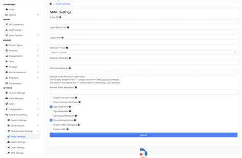 SSO Configuration OAuth SAML DefectDojo Documentation