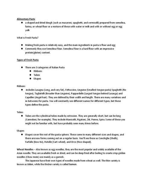 Alimentary Paste Pdf Pasta Rice