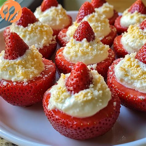 Cheesecake Deviled Strawberries Full Recipe