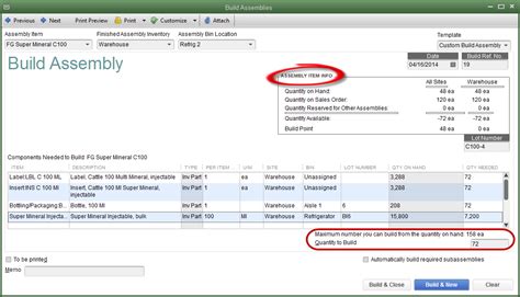 Assembly Inventory Items Experts In Quickbooks Consulting