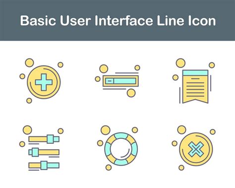 Basic User Interface Vector Icon Set 20643175 Vector Art At Vecteezy