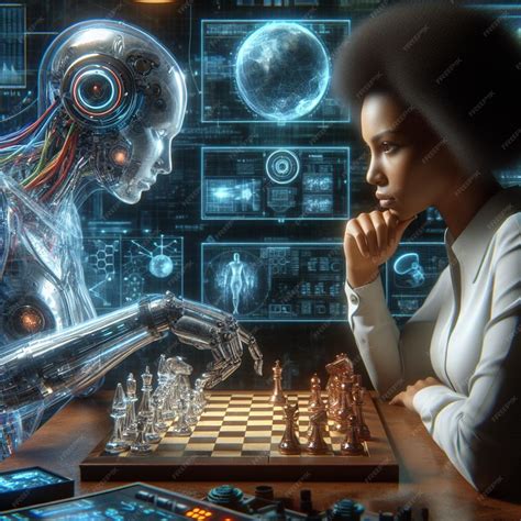 Premium Photo A Visual Journey Human Instinct And Ai Algorithms In