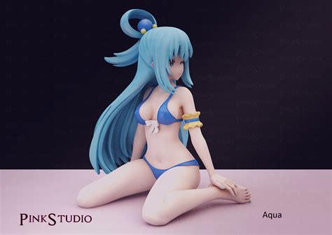 Konosuba Aqua 3d Model 3d Printable Cgtrader