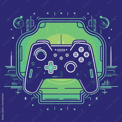 Game Console Icon Lineart Icon Gaming Device Console Icon Lineart Illustration Stock Vector