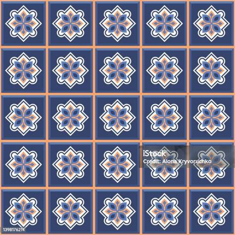 벡터 원활한 지중해 기하학적 민속 패턴 탈라베라 템플릿 포르투갈어 Azulejo 간단한 벽 세라믹 타일 모로코 모자이크 스페인 도자기 욕실 부엌 수영장 타일 고전 양식에