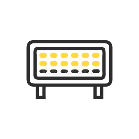 Compact Led Backlight Panel For Easy Installation Stock Illustration