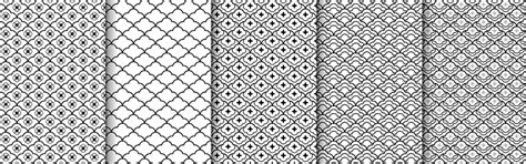 전통적인 중국 이음새가 없는 본 세트 블랙 화이트 아시아 럭셔리 장식 0명에 대한 스톡 벡터 아트 및 기타 이미지 0명 검은색 곡선 Istock