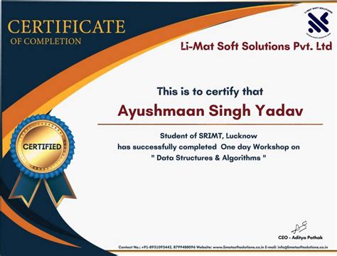 ayushmaan singh yadav on linkedin datastructures algorithms workshop srimt