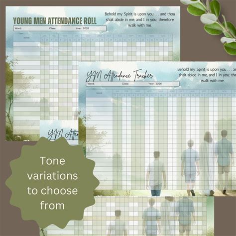 2026 Ym Attendance Roll Tracker Church Of Jesus Christ Of Latter Day