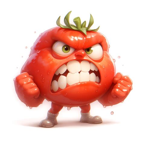Download Tomato Angry Emoji Royalty Free Stock Illustration Image