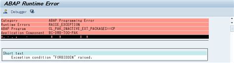 2476243 Short Dump Raiseexception Generated During Phase Automodspau In Spam Sap