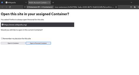 Confirmation Page Lost All Styles In Nightly · Issue 2423 · Mozillamulti Account Containers