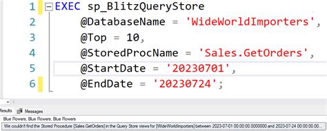 Spblitzquerystore Missing Results Related To Pspo Executions · Issue 3312 · Brentozarultd