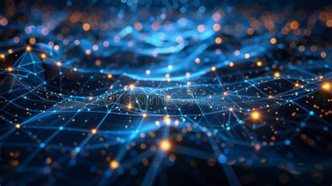 3d Rendering Of Abstract Technology Background Big Data Visualization Network Connection