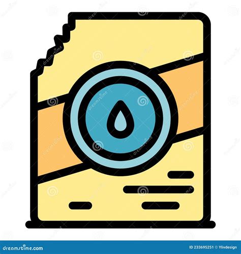 Vector De Contorno De Color De Icono Del Paquete De Software Abierto
