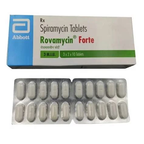 Rovamycin Forte Spiramycin Tablets At Rs 750stripe Spiramycin