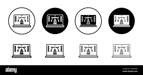 graphic design icon vector logo set collection for web app ui stock