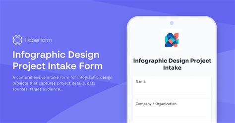 Infographic Design Project Intake Form Template Paperform