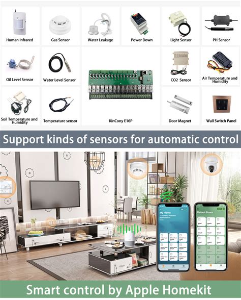 16ch Esp32 Poe Ethernet Relay Module Kincony E16p Smart Home Automation Kincony