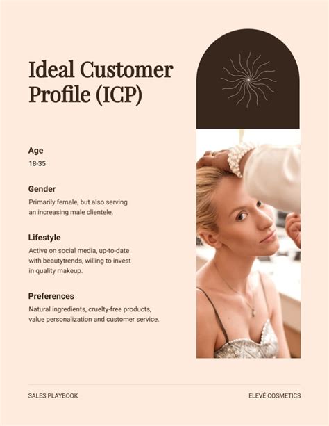 Cosmetic Brand Sales Playbook Template Visme