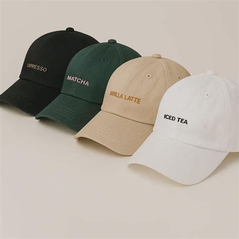 Custom Embroidered Cotton Caps Embroidery For Hats