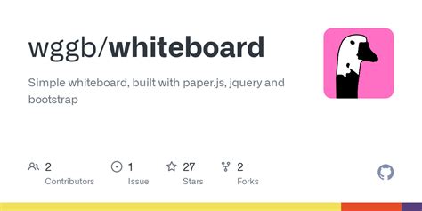 Github Wggbwhiteboard Simple Whiteboard Built With Paperjs Jquery And Bootstrap