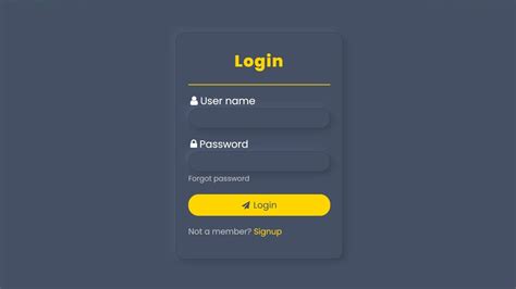 Dark Neumorphism Login Form Using Html And Css Css Neumorphism Ui