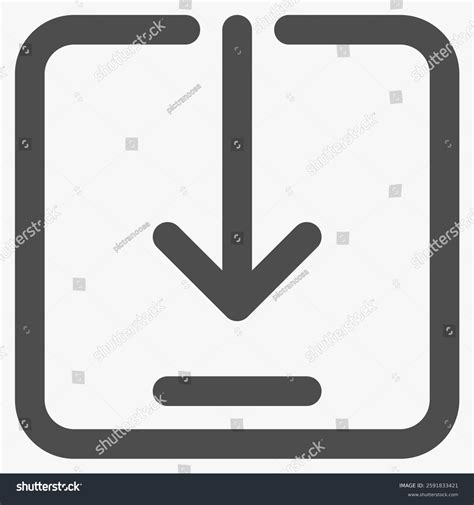Download File Interface Icons Symbols Stock Vector Royalty Free 2591833421 Shutterstock
