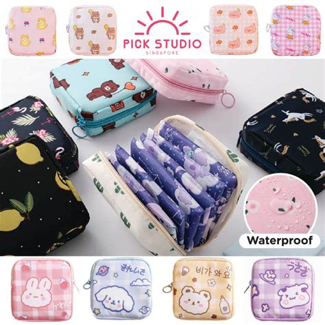 Sg Local Stock 16 Designs Portable Sanitary Pad Pouch Napkin