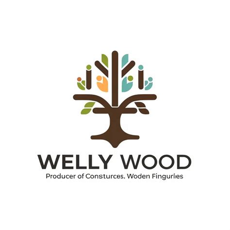 Logo Design For Welly Wood Natureinspired Emblem For Puzzles