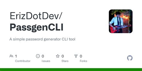 Github Erizdotdevpassgencli A Simple Password Generator Cli Tool
