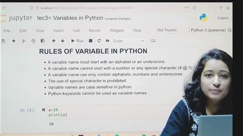 Lec3 Variables In Python Ai Gyaan Python Course Pythonprogamming Data Scientist Youtube