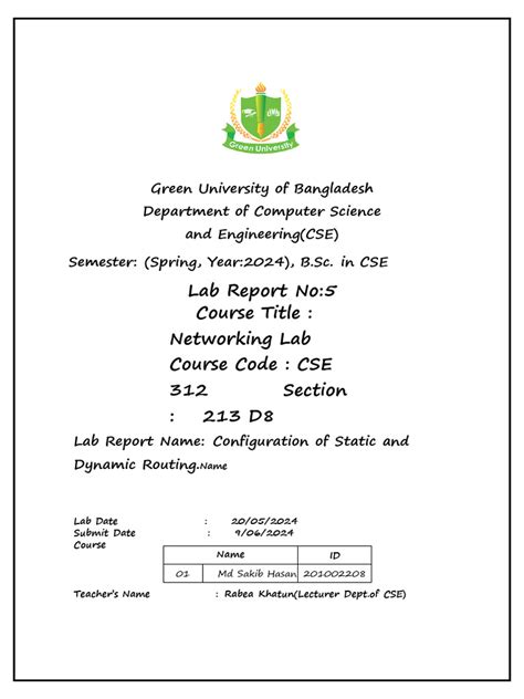 Networking Lab Report 5 Sakib Pdf Internet Protocols Ip Address