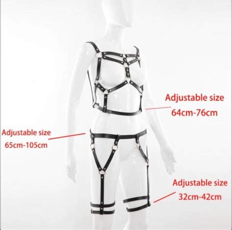 Bdsm Bondage Rope Leather Harness Women Garter Outfit Bra Leg Straps