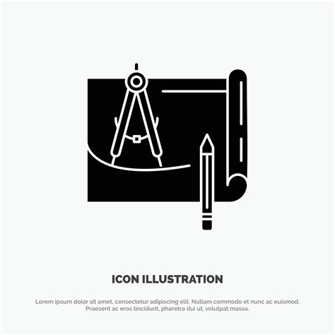 Blueprint Architecture Blueprint Construction Paper Plan Solid Glyph