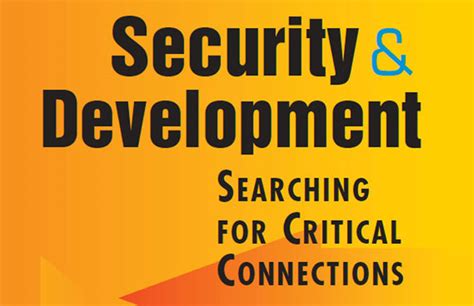 Security And Development Searching For Critical Connections