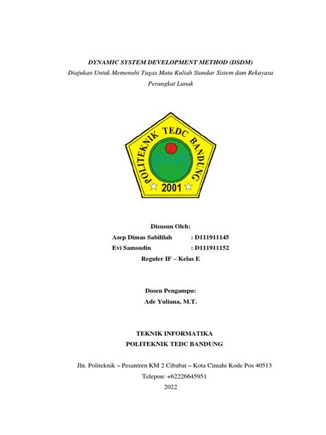 Kelompok 3 Dynamic System Development Method Pdf