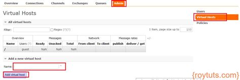 RabbitMQ Access To Vhost Xyz Refused For User Guest Roy Tutorials