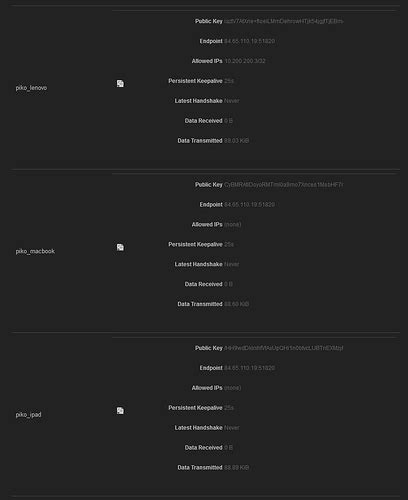Wireguard Multiple Peers Allowed IPs None Installing And Using OpenWrt OpenWrt Forum