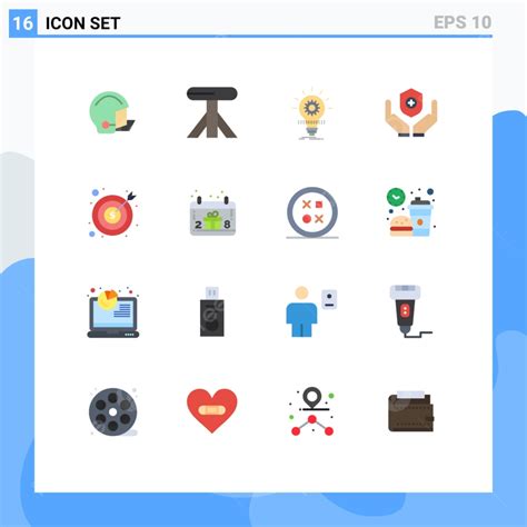 Set Of 16 Vector Flat Colors On Grid For Banking Medicine Table Grid Png And Vector With