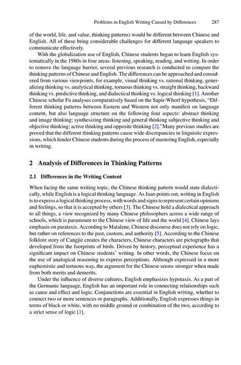 Solution Problems In English Writing Caused By Differences Between