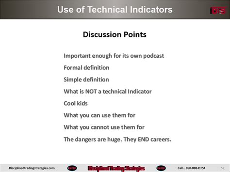 Use Of Technical Indicators Mission Matters