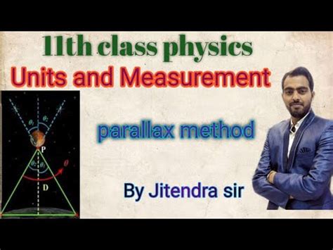Parallax Method Class Physics Units And Measurement YouTube