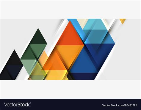 Abstract Geometric Background Modern Overlapping Vector Image