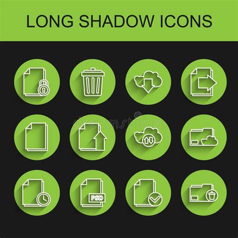 set line document with clock psd file document and check mark