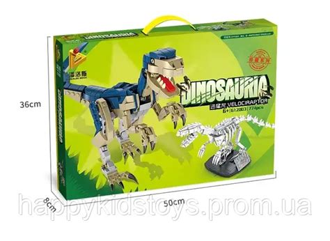 Купити Конструктор Panlos Brick 612003 Велцираптор макет скелета 774 деталі ціна 1320 грн
